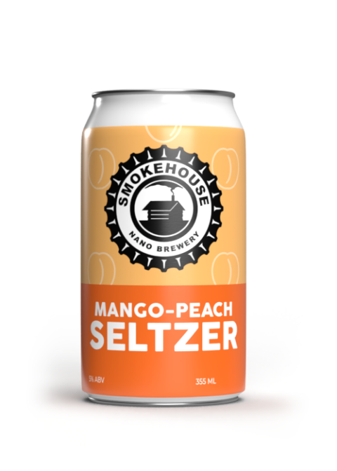 Mango-Peach Seltzer 4 Pack - Smokehouse Brewery